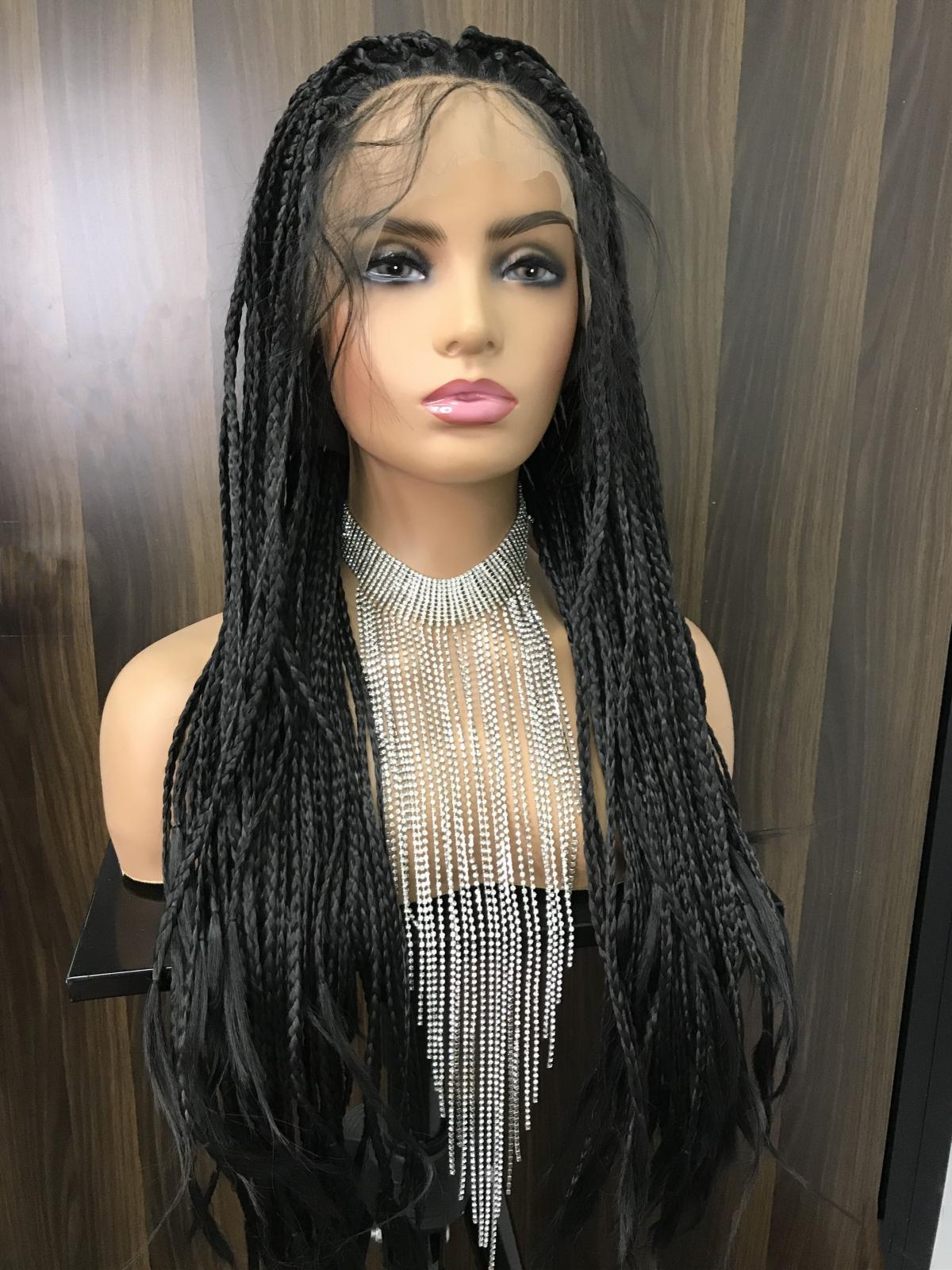 Long Hand Braid Lace Front Wig -Eve - Home - WigsGal