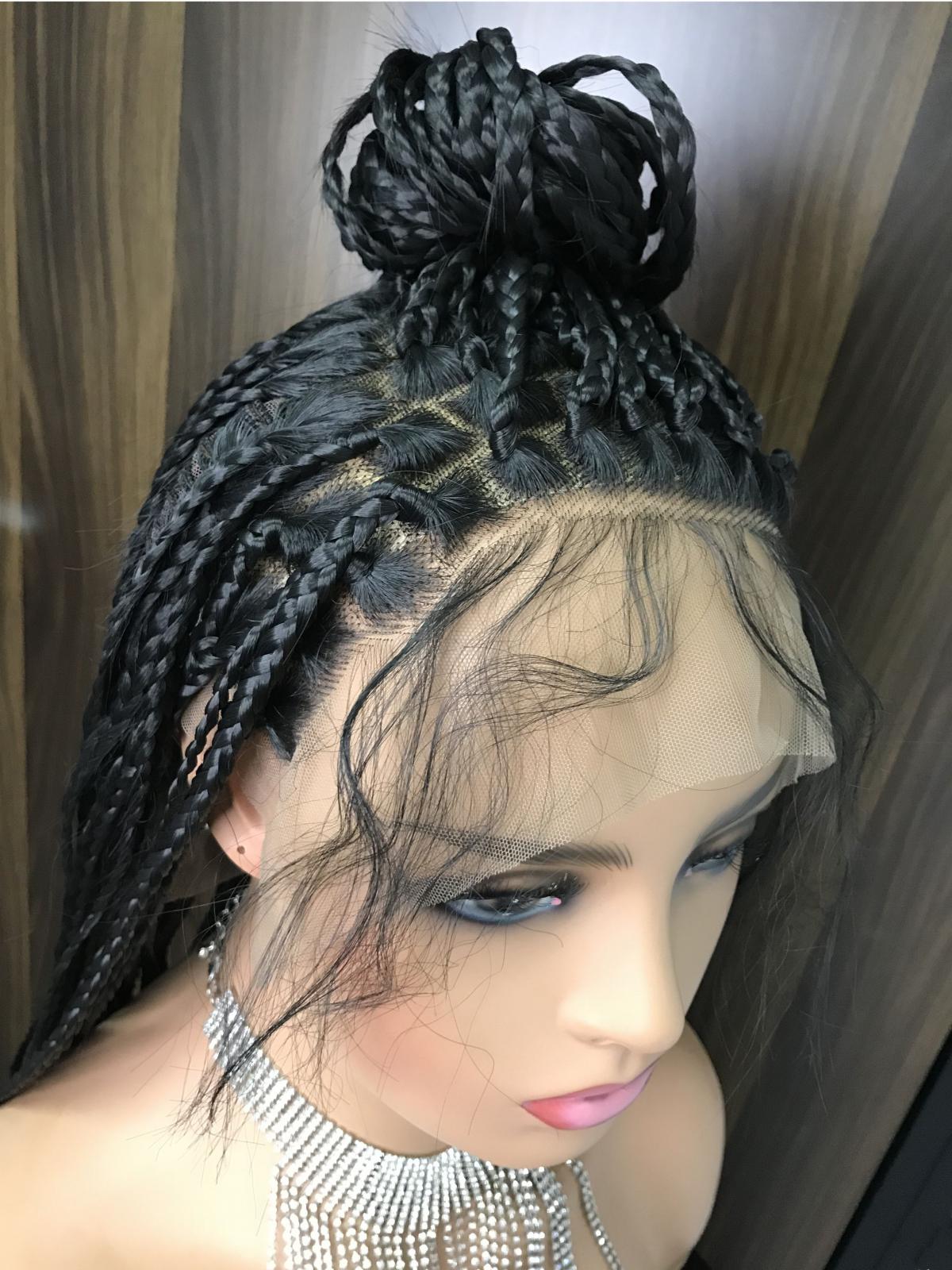 Long Hand Braid Lace Front Wig -Eve - Home - WigsGal
